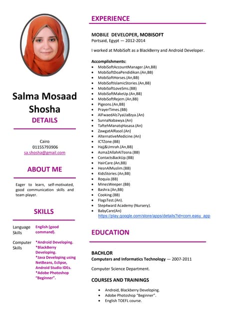 Lubna CV 2016 | PDF