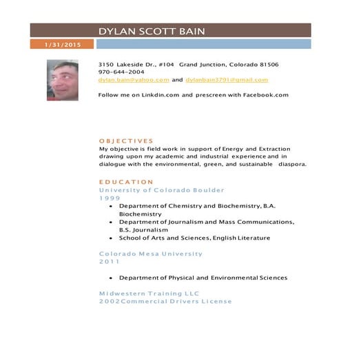 DYLAN SCOTT BAIN | PDF