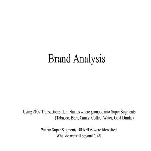 Brands Analysis | PDF