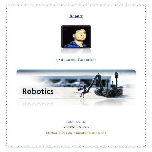 Report on Advanced Robotics & Programming | PDF | Operating Systems ...