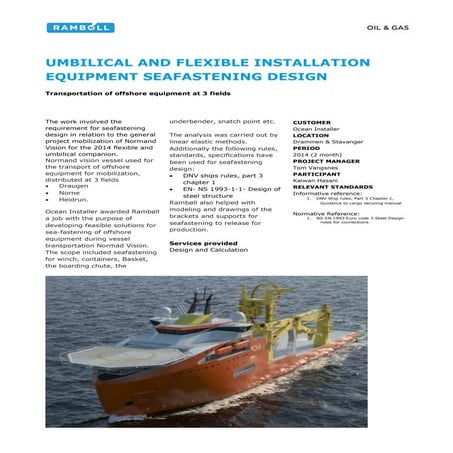 Project - Seafastening design - Kaiwan | PDF