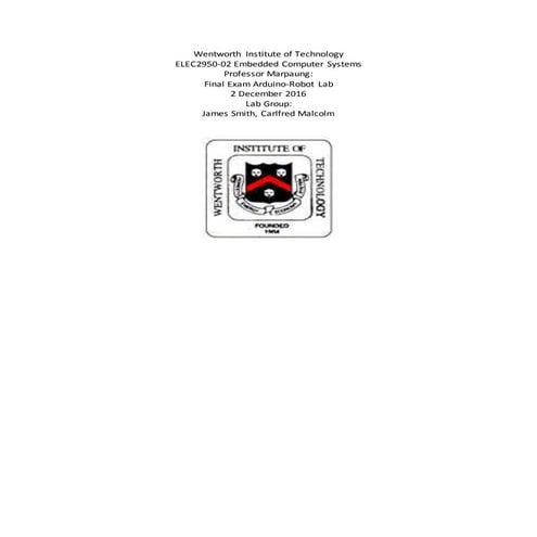 Final Lab Arduino Robot Challenge Pdf