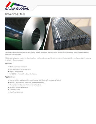Galvanized Steel Specification | PDF