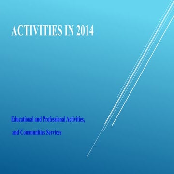 Activities in 2014 | PPT