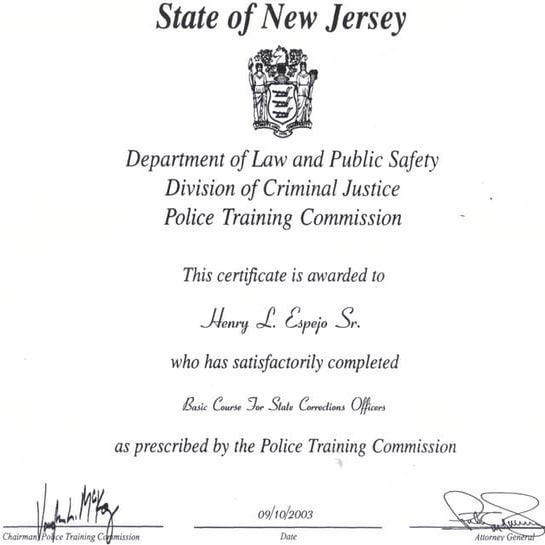 NJDOC Cert1 | PPT