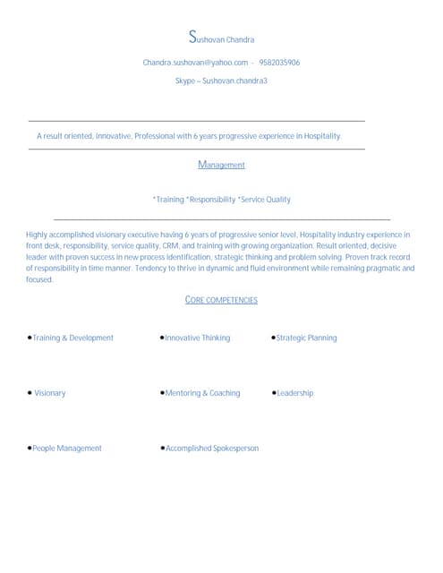 Sushovan Chandra presentations