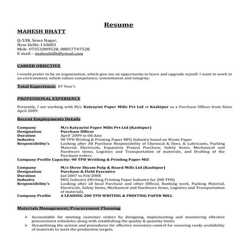 Mahesh_Resume | DOC