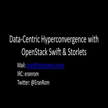 The Case for Data Centric Hyperconvergence | PPT