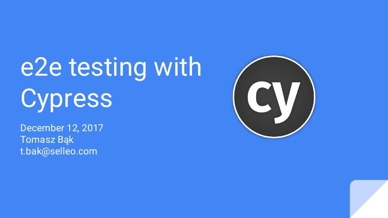 E2e Testing With Cypress 7908