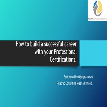 How to build a successful career with your professional Certifications ...