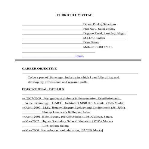 PD resume | DOC
