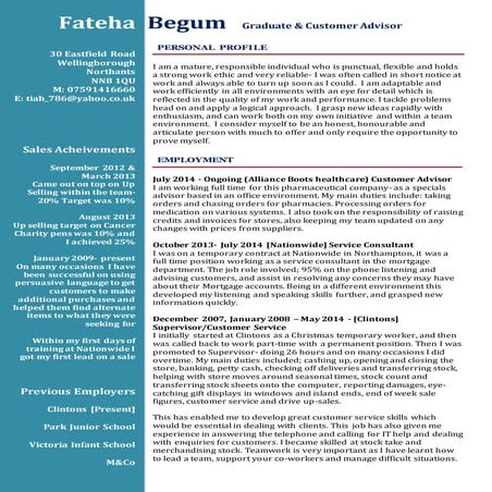 Fateha Begum CV | DOCX