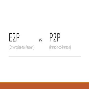 E2p vs p2p summary | PPTX