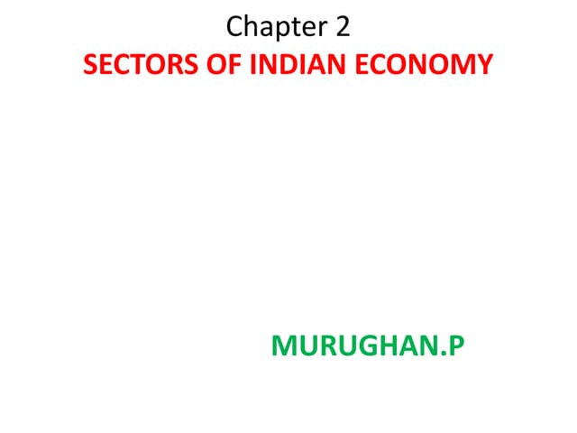 Class 10 Economics Chapter 2 Sectors of Indian Economy | PDF