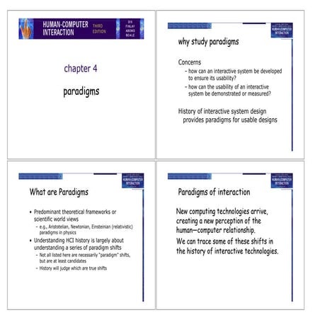 Human computer Interaction- chapter 04 - | PPT