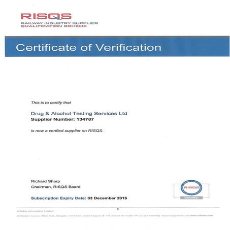 Oil and Gas UK Membership Certificate | PDF