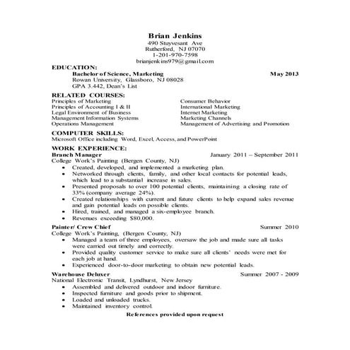 Brian Jenkins Resume | PDF