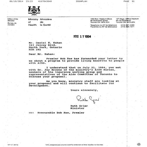 Ontario Life Line correspondence | PDF