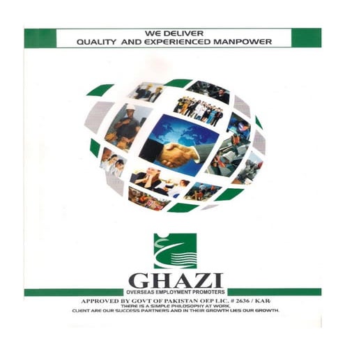 Ghazi Overseas Employment Brochure | PDF