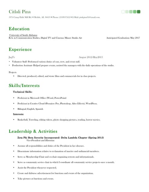 CASSIE MAY RESUME | PDF