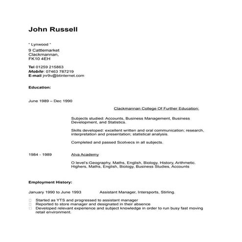 Resume Firoz | DOC