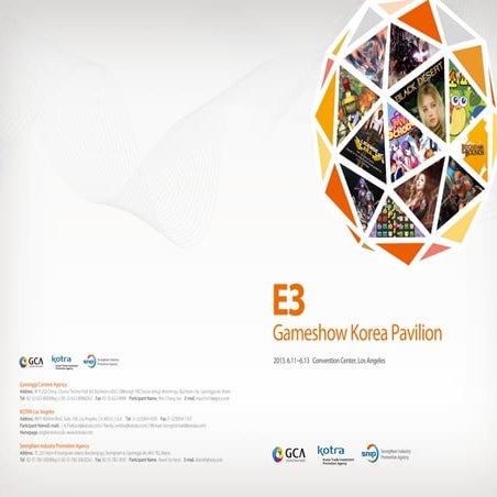 E3 2013 Korea Pavilion Brochure | PPT