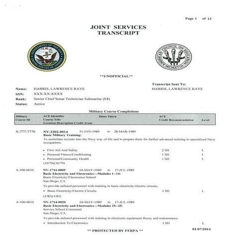 Joint Services Transcripts.PDF