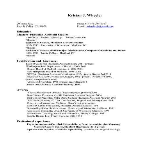 Kristan Wheeler presentations