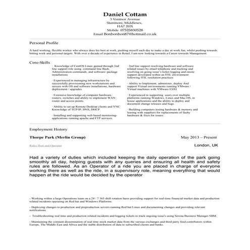 Computre Engneer and IT Administrator | PDF