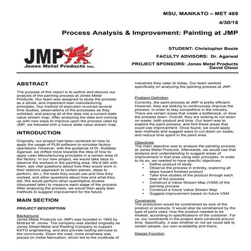 Painting process analysis and improvement | PDF