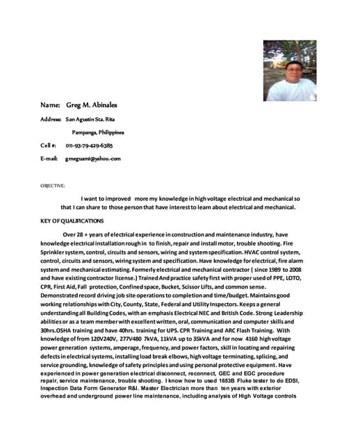 Cjs electrical reference letter | PDF