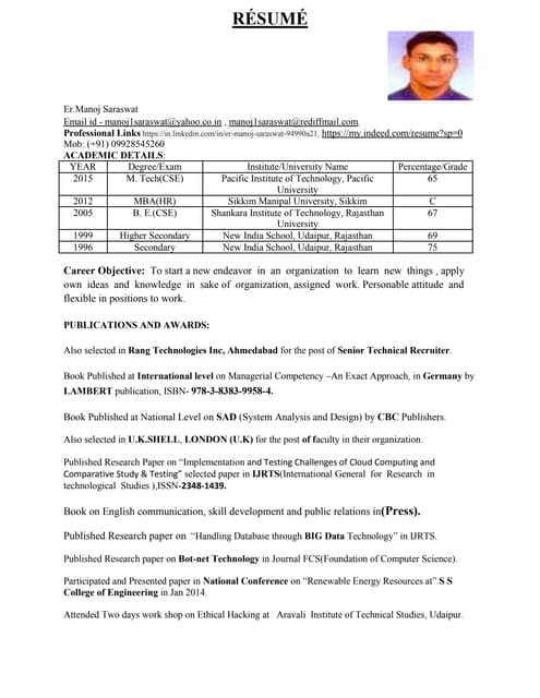 Resume for Store incharge | PDF