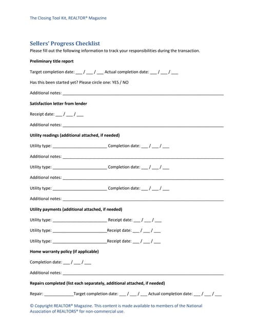 Function checklist | DOC