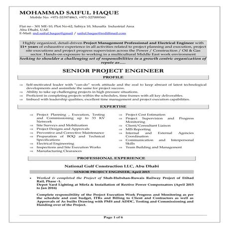 Mohammad Saiful Haque. Rev -05 | PDF