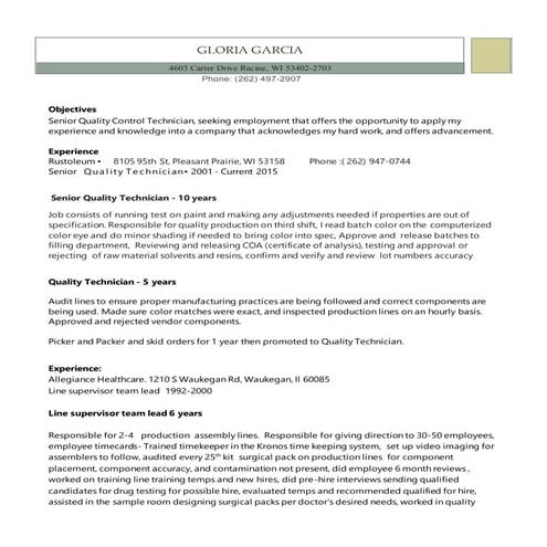 Gloria Garcia Resume fixed | DOCX