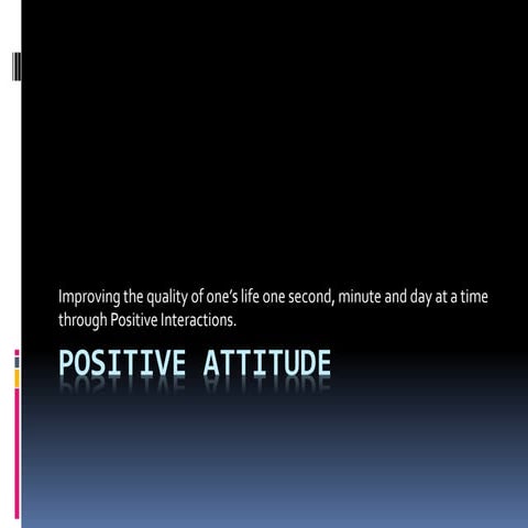 Positive attitude | PPTX