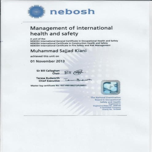 nebosh | PDF