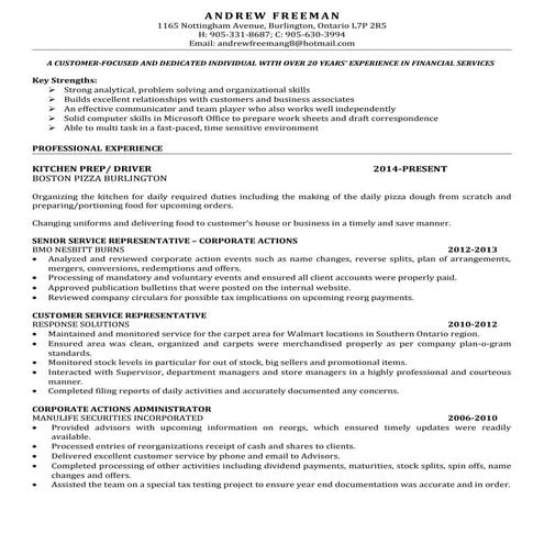 Judith Jordan new resume | DOC
