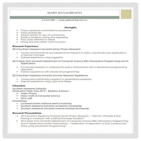 Mary Jo Galbraith Resume (updated) | PDF