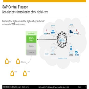 SAP Central Finance_LinkedIn | PDF