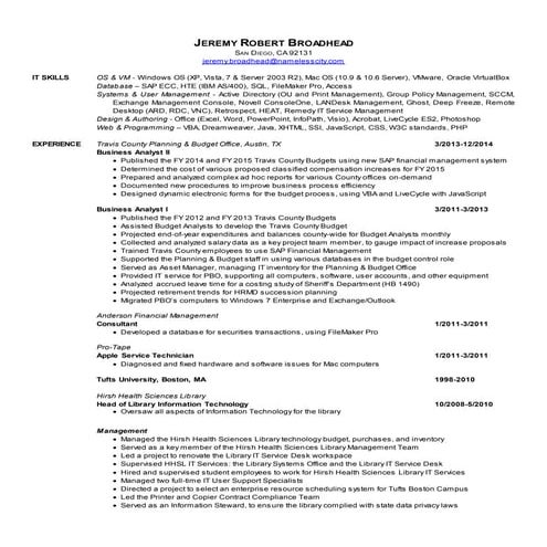 linkedin_resume | DOCX | Operating Systems | Computer Software and ...