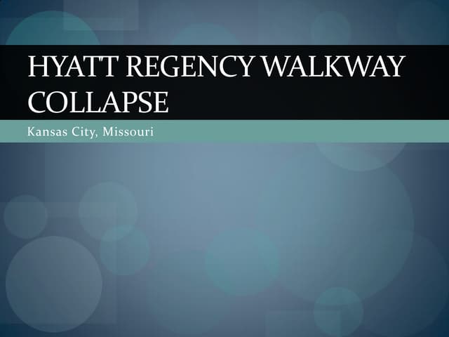 (PART1/2)COLLAPSE OF THE HYATT REGENCY WALKWAYS 1981 | PDF