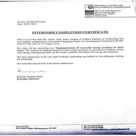 RCDC Internship | PDF | Undergraduate Education | College Education