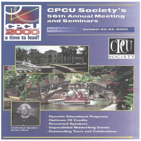 CPCU Society - Annual Conference & Seminars - Cover Page with Session ...