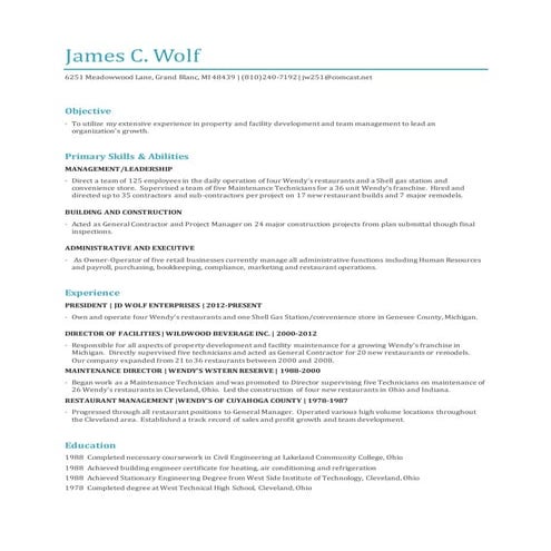 james resume 2 2015 | DOCX