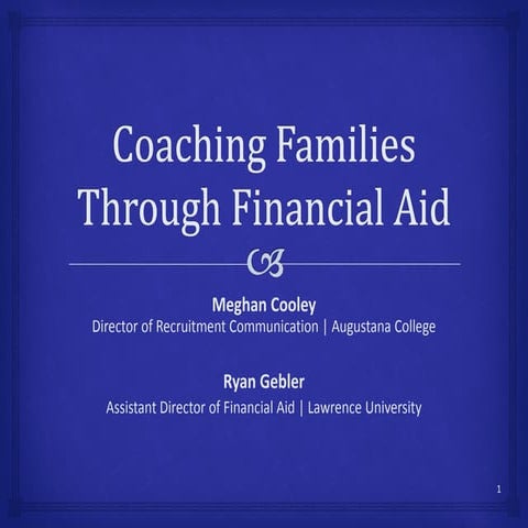 Financial Literacy workshop : Vital role | PPT