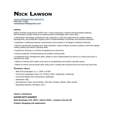 Nick-Lawson-Resume | PDF