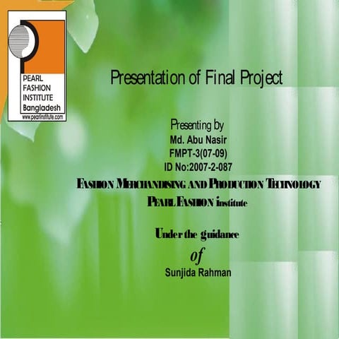 PROJECT PREGENTATION | PPT