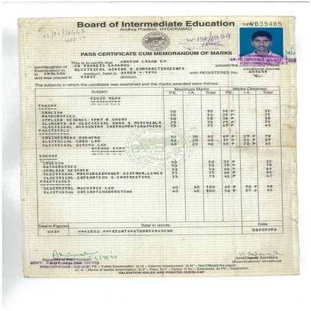 Intermediate Vocational Course | PDF