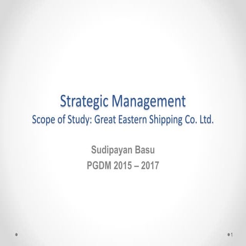 Strategic Management | PPT